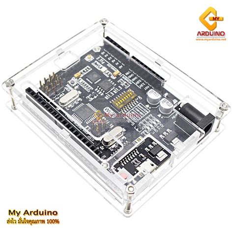Arduino Uno R3 Acrylic Case Box กล่องอะคริลิคแบบใส สำหรับ Arduino Uno Case ขาย Arduino อุปกรณ์