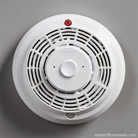 Round White Smoke Detector Design Stable Diffusion Online