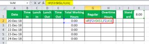 Timesheet In Excel Steps To Create Timesheet Calculator