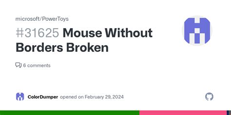 Mouse Without Borders Broken · Issue 31625 · Microsoftpowertoys · Github
