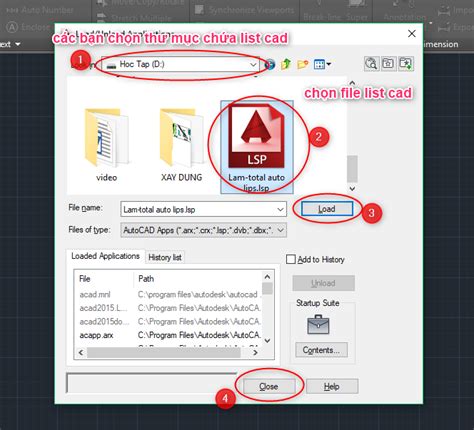 Cách Load Lisp Trong Autocad Một Lần Dùng Mãi Mãi ⋆