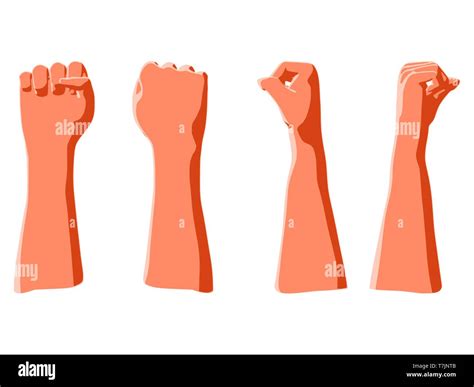 Raised Up Fist As Symbol Of Protest Power Revolution Freedom