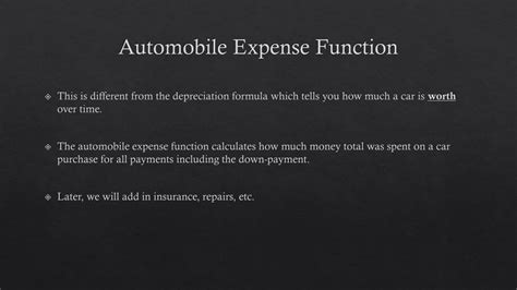 Ppt Understanding Car Depreciation Advanced Financial Algebra