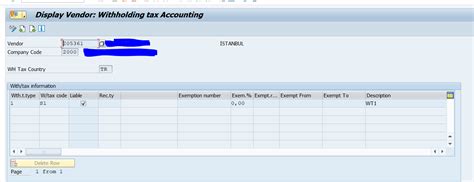 Solved In Fbl1n With Holding Tax Is Not Updated Sap Community