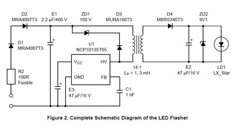 Simple Flashing Led Circuit Diagram
