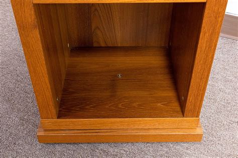 Mid Century Modern Danish Teak Wood Rotating Bookshelf And Full Body Mirror For Sale At 1stdibs