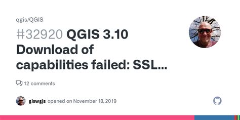 Qgis 310 Download Of Capabilities Failed Ssl Handshake Failed · Issue