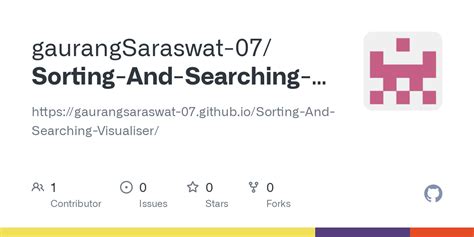 GitHub GaurangSaraswat Sorting And Searching Visualiser Https Gaurangsaraswat Github