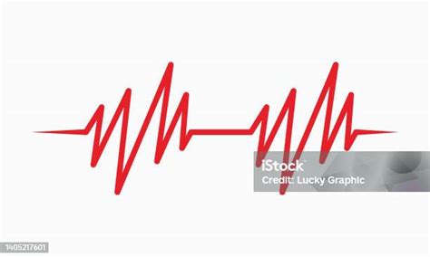 하트비트 라인 일러스트레이션 펄스 트레이스 Ecg 또는 Ekg 심장 그래프 기호 건강 및 의료 분석 벡터 일러스트 레이 션 건강