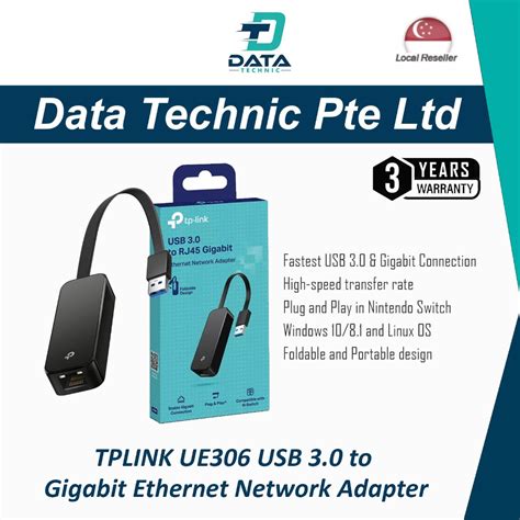 TPLINK UE306 USB 3 0 To Gigabit Ethernet Network Adapter Computers Tech Parts Accessories