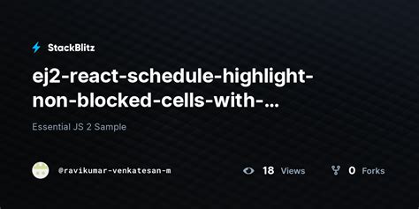 ej2 react schedule highlight non blocked cells with resources stackblitz