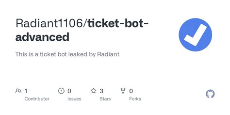 Github Radiant1106ticket Bot Advanced This Is A Ticket Bot Leaked