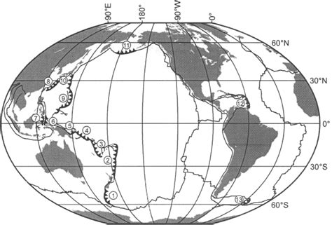 Locations Of Modern Intra Oceanic Subduction Systems Mollweide Download Scientific Diagram