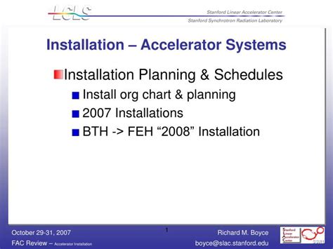 PPT Installation Accelerator Systems PowerPoint Presentation Free Download ID