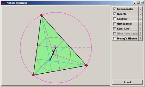 Euler Line Equilateral Triangle March 2012 Three Cornered Things