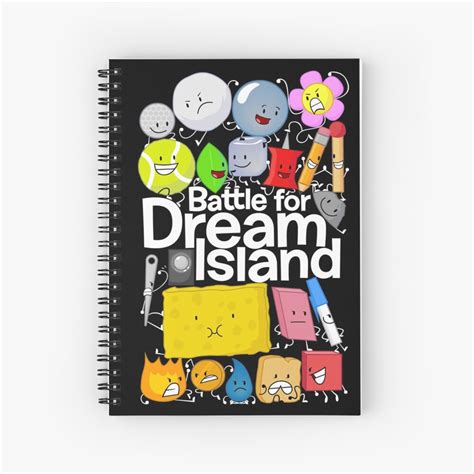 Bfdi Poster Black Spiral Notebook For Sale By Jacknjellify Redbubble