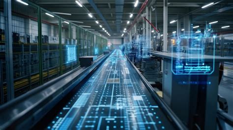 Aipowered Manufacturing System Monitoring Processes Digital Premium Ai Generated Image