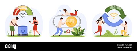 Mobile Application Settings Software Update And Control Set Tiny
