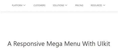 How To Create Responsive Mega Menus With Uikit Envato Tuts