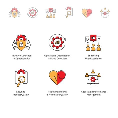 Premium Vector Anomaly Detection Ai Vector Icon Design Set Enhancing