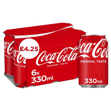 Coca Cola Original Coke Cans 24 X 330ml 4x X 6 Packs Price Marked