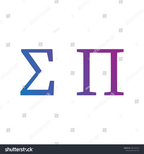Sigma Pi Notation Summation Product Notation Stock Vector Royalty Free 1881229222 Shutterstock