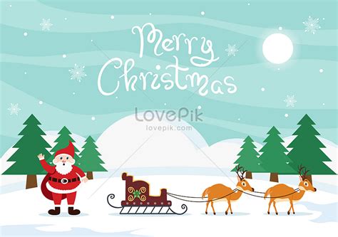 산타 클로스 벡터와 크리스마스 배경입니다 일러스트 무료 다운로드 Lovepik