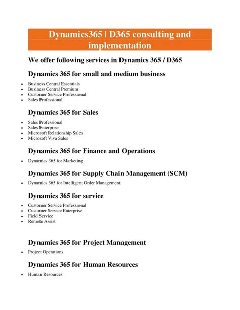 PPT Dynamics D Consulting And Implementation Houston PowerPoint Presentation ID