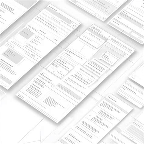 wireframe for a contentheavy website with multiple sections premium