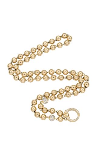 Mardi Gras 14k Yellow Gold Diamond Necklace By Eden Presley Moda Operandi