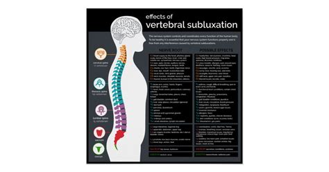 Effects Of Vertebral Subluxation Chiropractic Poster Zazzle