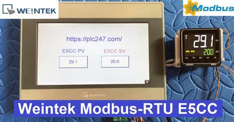 [tutorial] e5cc and hmi weintek modbus rtu rs485