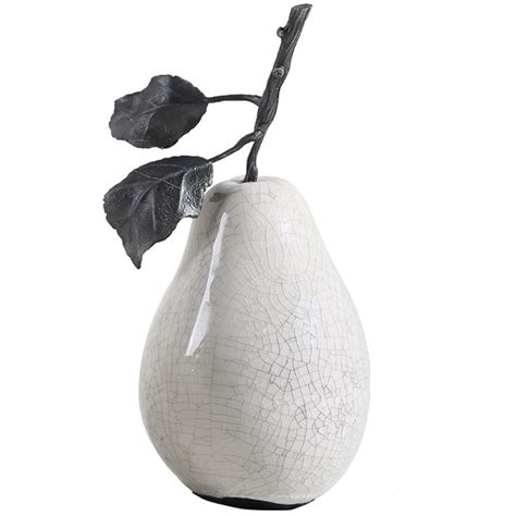 Декоративная статуэтка из керамики Груша Pear Ceramics Statuette по цене 12 600 руб купить в