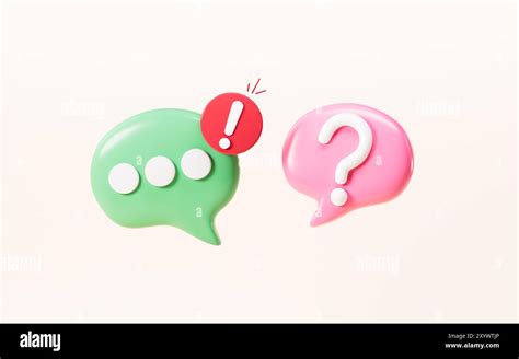 Cartoon Chat Bubble Message Bubbles D Rendering D Illustration Stock Photo Alamy