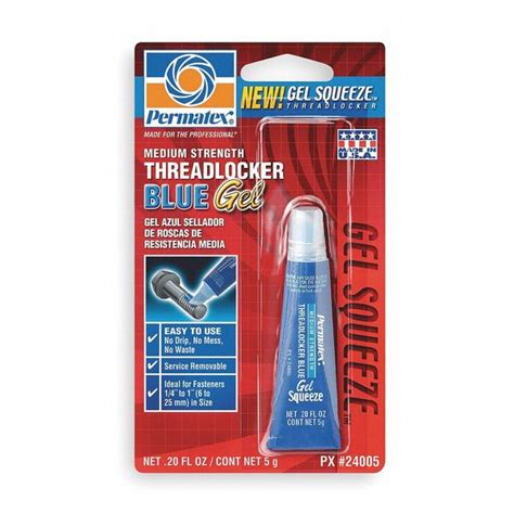 Permatex Threadlocker Blue Medium Strength 5g 0 18 Oz 24005 Zoro