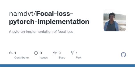 Github Namdvtfocal Loss Pytorch Implementation A Pytorch