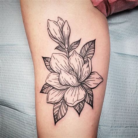 Tattoo Of Magnolia Blossoms