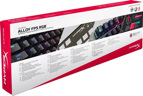 HyperX Alloy FPS RGB Mechanical Gaming Keyboard Speed Silver RGB LED Newegg Com