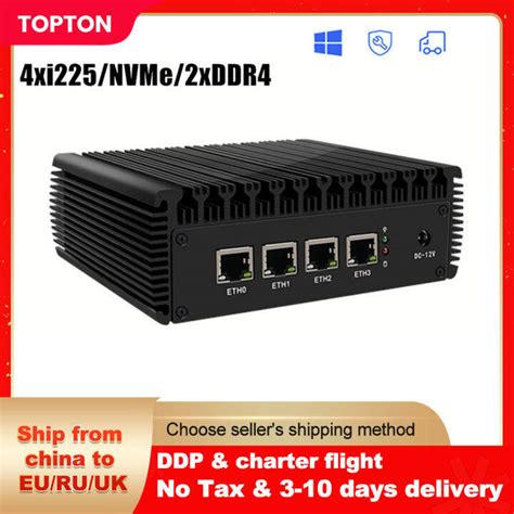 จัดส่งฟรีไฟร์วอลล์มินิคอมพิวเตอร์ Pentium N6005 N5105 Quad Core 4 In 2 5กรัม Lans 2 Ddr4