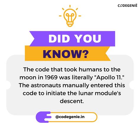 Codegenie Technologies On Linkedin 🌕 Apollo 11 Coding The Lunar