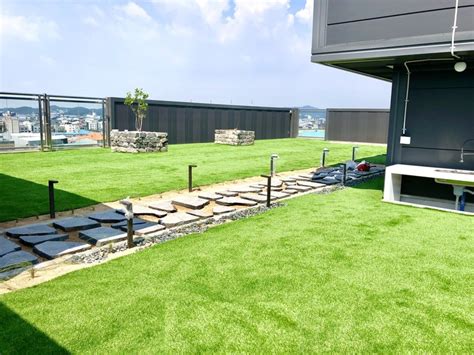 테라스 베란다 옥상 정원 마당 루프탑 셀프 인테리어 인조잔디