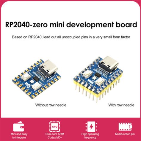 Buy Raspberry Pi Rp2040 Zero Microcontrolador Da Placa De Desenvolvimento De Pico Rp2040 Dual