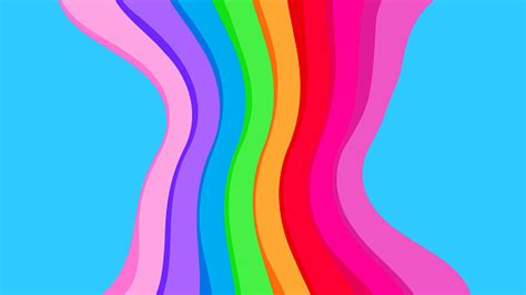 배경에 대한 파란색 색상과 무지개 파도 추상 적 색파 선 벽지 무지개 곡선 멀티 컬러 줄무늬 그래픽 디자인무지개 아트 라인 색상 멀티 컬러 현대 아트 라인 스타일 배경