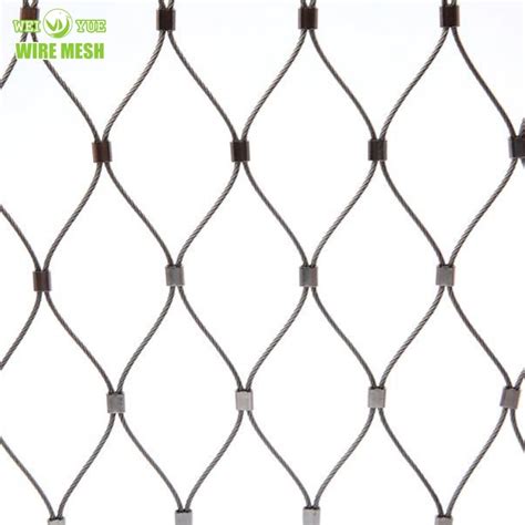 Stainless Steel Wire Rope Mesh Fence Netting For Balustrade Stairs