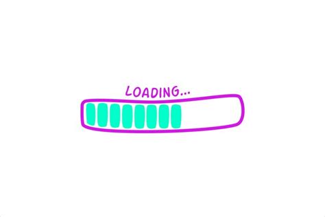 premium vector loading progress bar sticker design