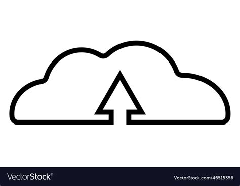 Upload Icon Cloud Ftp Data Business Design Vector Image
