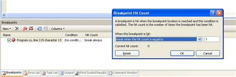Net Debugging Conditional Break Points Work And Learn