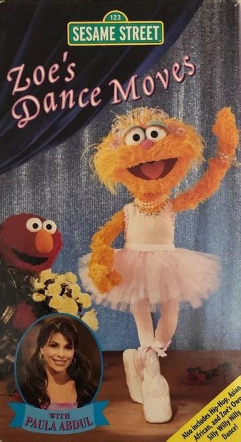Sesame Street Zoes Dance Moves Vhs 2003 With Paula Abdul Rare Ships N
