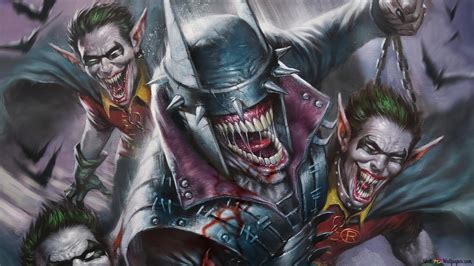 The Batman Who Laughs Dc Comics Supervillain 4k Wallpaper Download