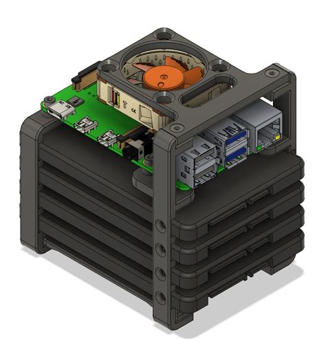 Modular Raspberry PI NAS Case For Inch SSDs Da Wunschpunsch Scarica Il Modello STL